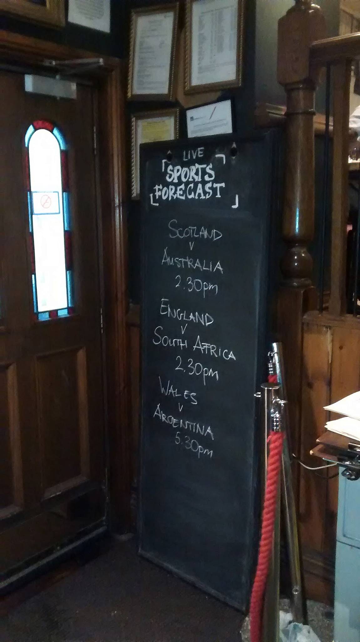 Menu at The Euston Flyer, Euston Road pub & bar, London