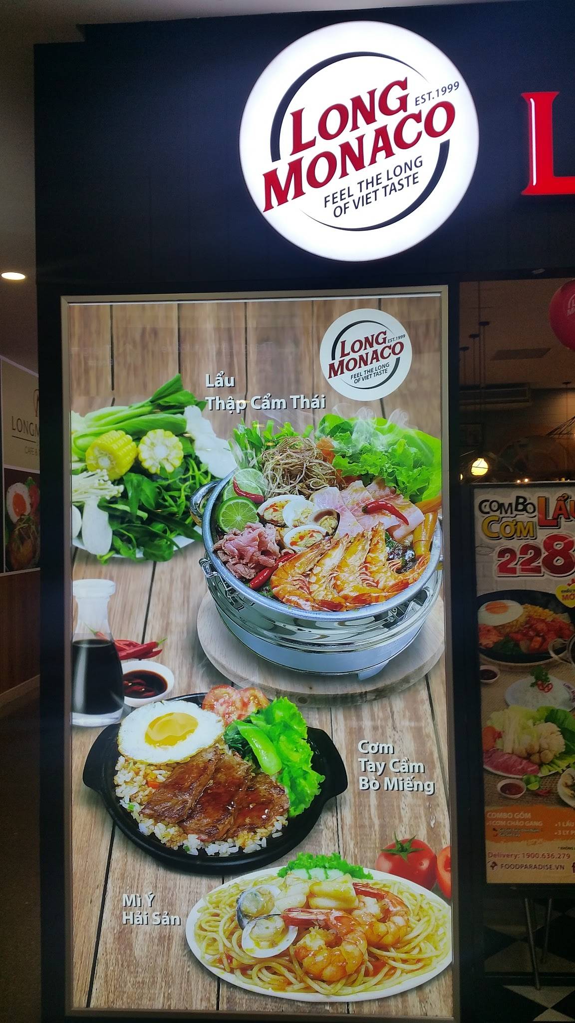 Menu at Long Monaco Vincom, Ho Chi Minh City, Vincom Center