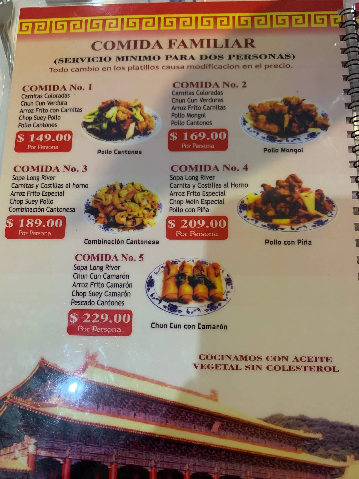 Carta del restaurante Long River, Culiacán Rosales, Calle ...