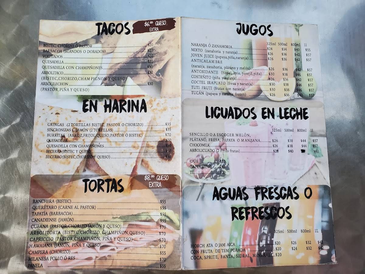 Carta del restaurante Los Arbolitos, Zapopan, Avenida General Ramón ...
