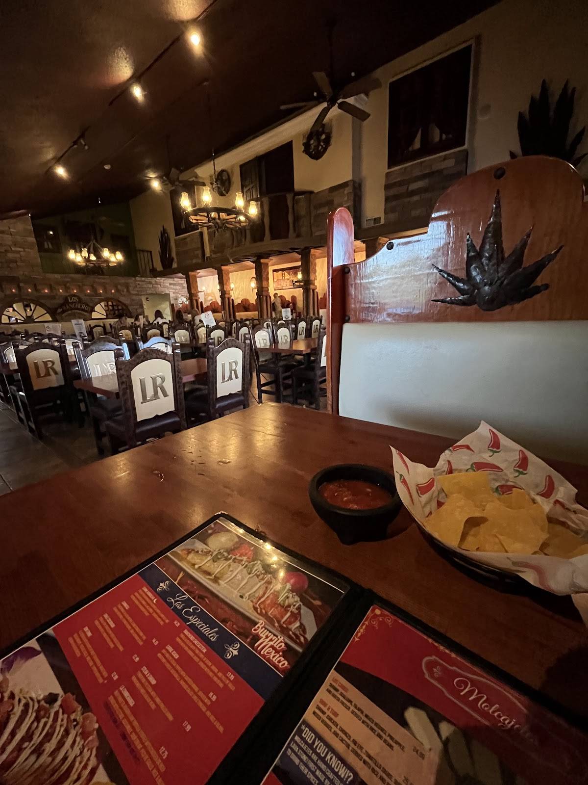 Menu at Los Rancheros restaurant, Taylorville