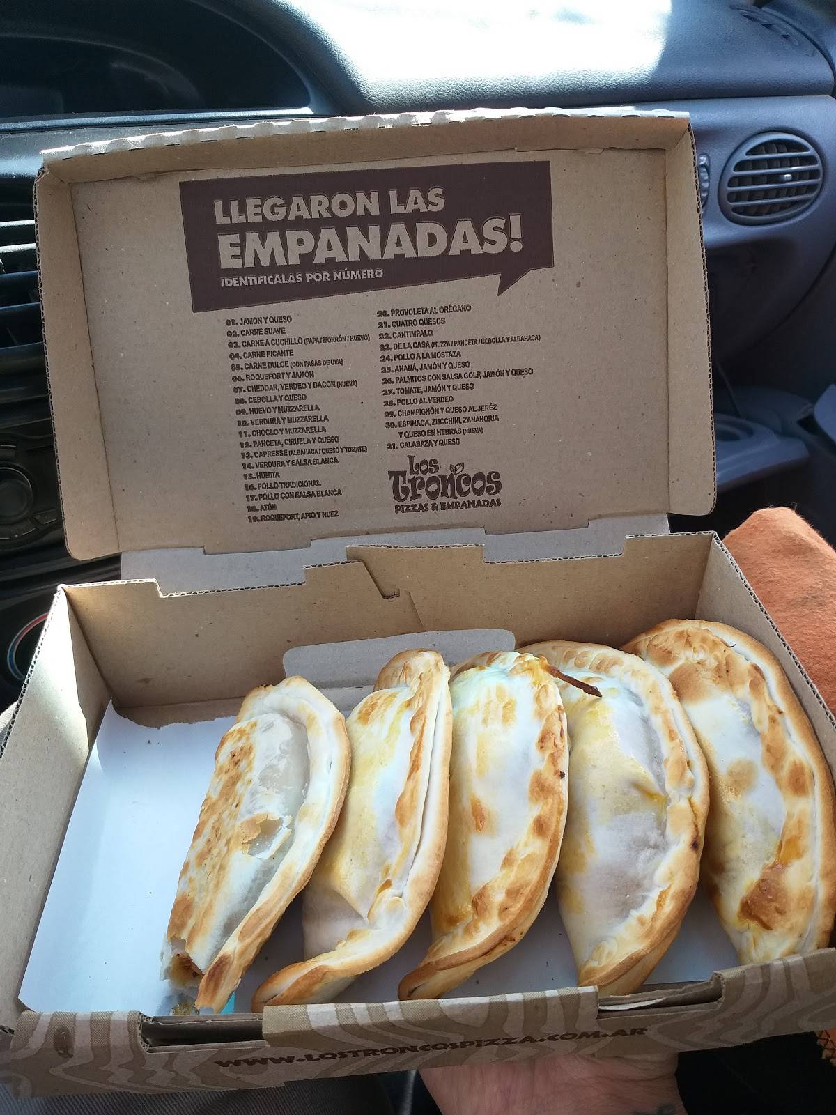 Carta del restaurante Los Troncos, San Antonio del Padua