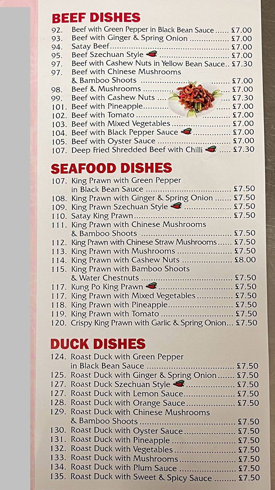 Menu at Lucky House Chinese Takeaway restaurant, Axminster