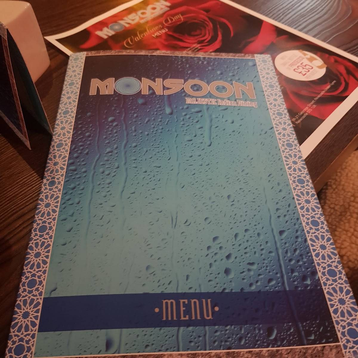 Menu at MONSOON MAJESTIC INDIAN DINING restaurant, Newcastle-under-Lyme ...