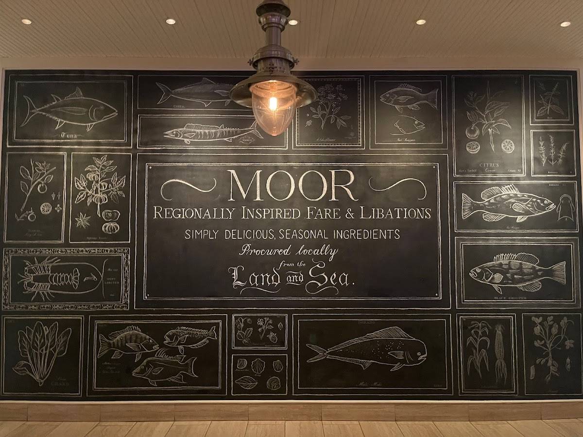 Menu at MOOR restaurant, Kissimmee