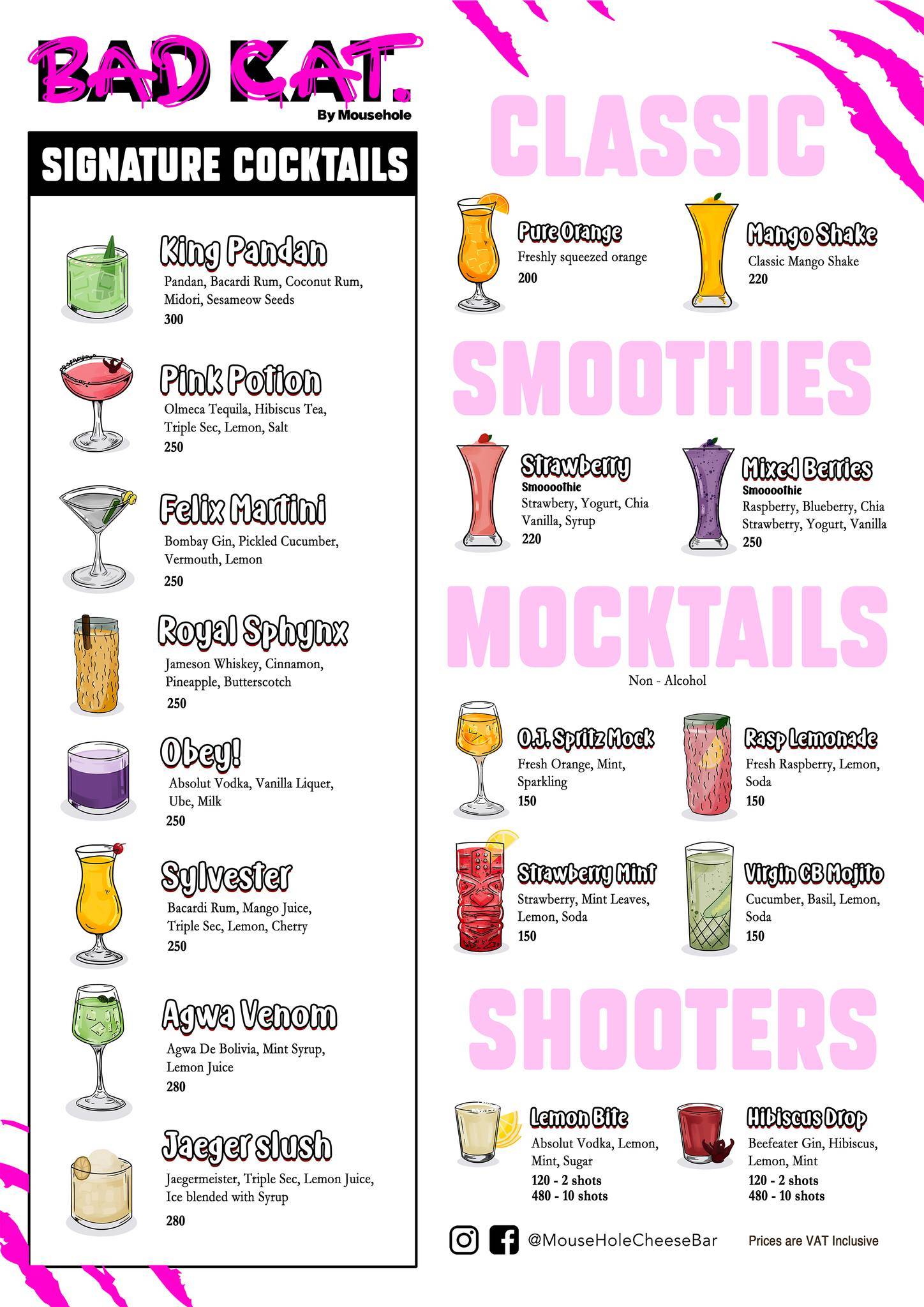 Menu at MOUSE HOLE Cheese Bar X Restaurant, Malvar
