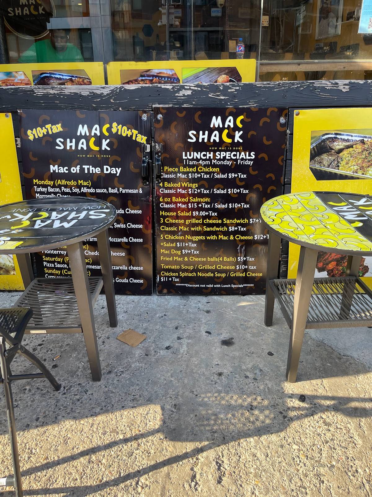 Menu at Mac Shack NY restaurant, New York City, 901 Fulton St
