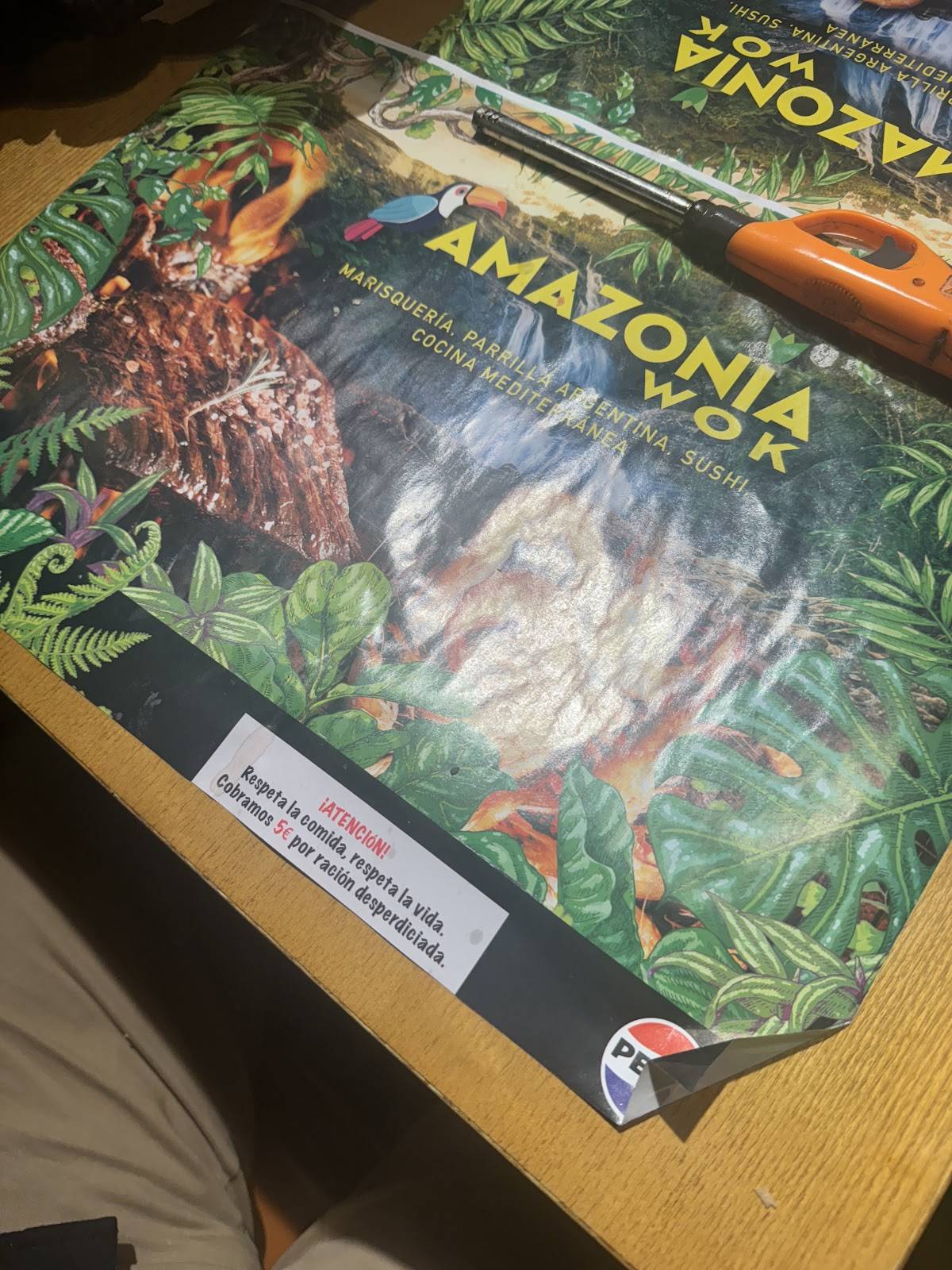 Carta del restaurante Amazonia Asador, Madrid