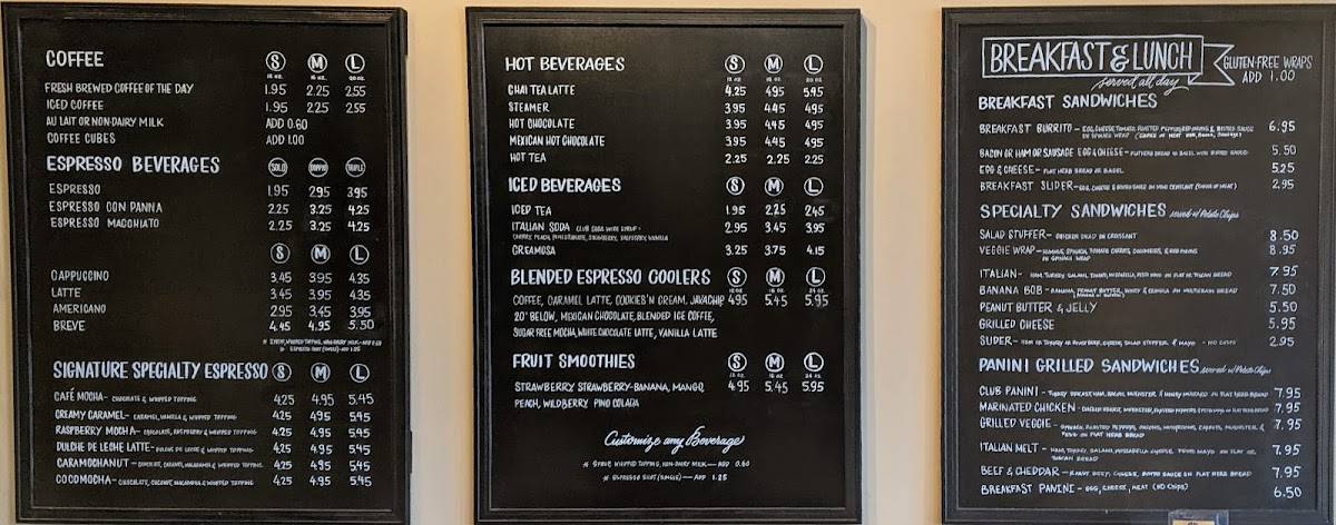 Menu at Main Street Daily Grind CAFÉ cafe, Front Royal, 215 E Main St