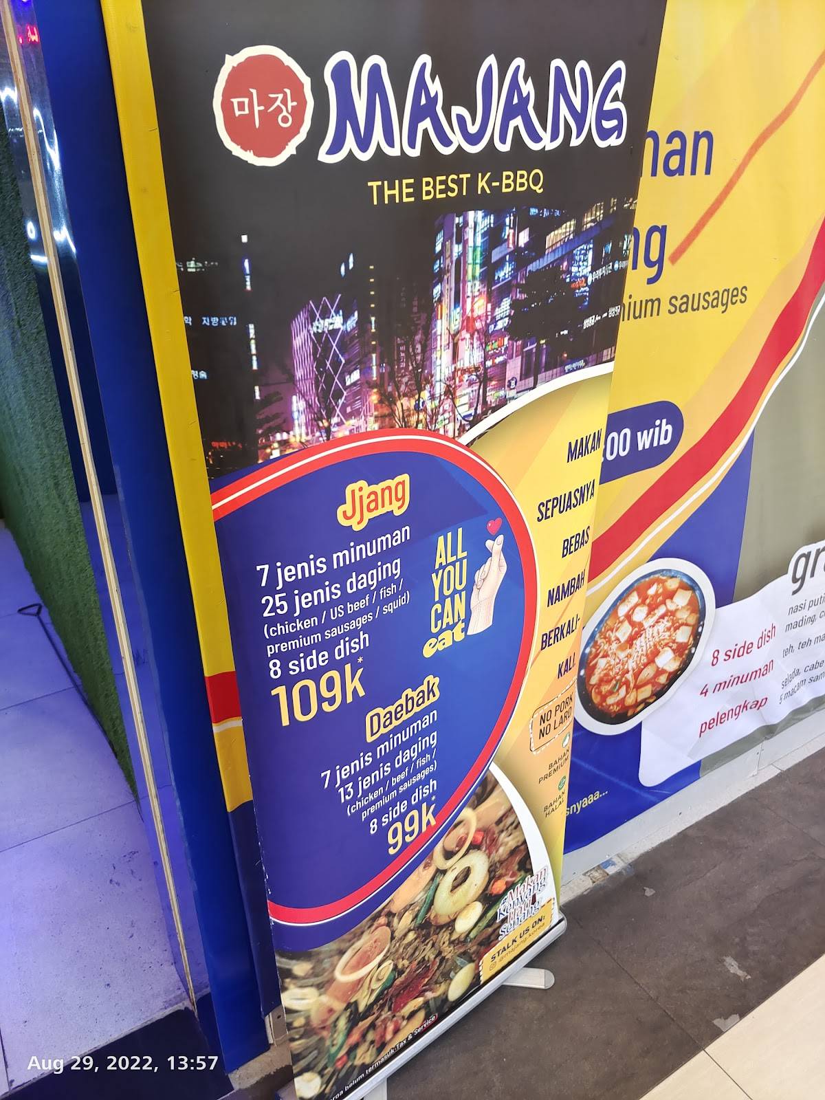 Carta de Majang Korea - The Best K-BBQ, Karawang
