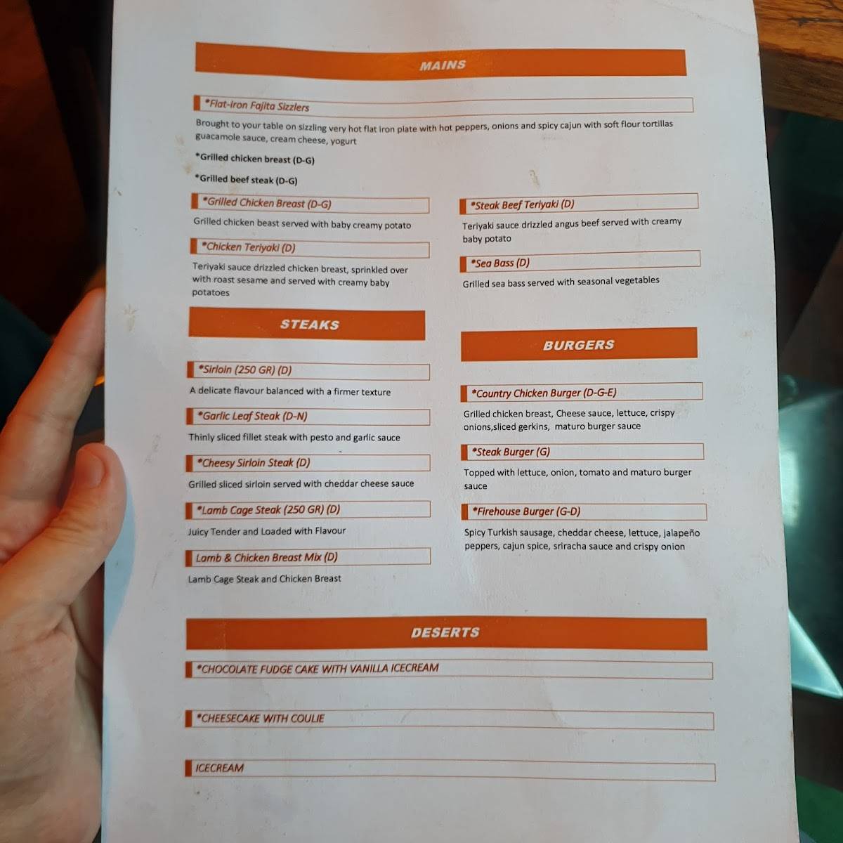 Menu at Maturo Meathouse steakhouse, Manchester