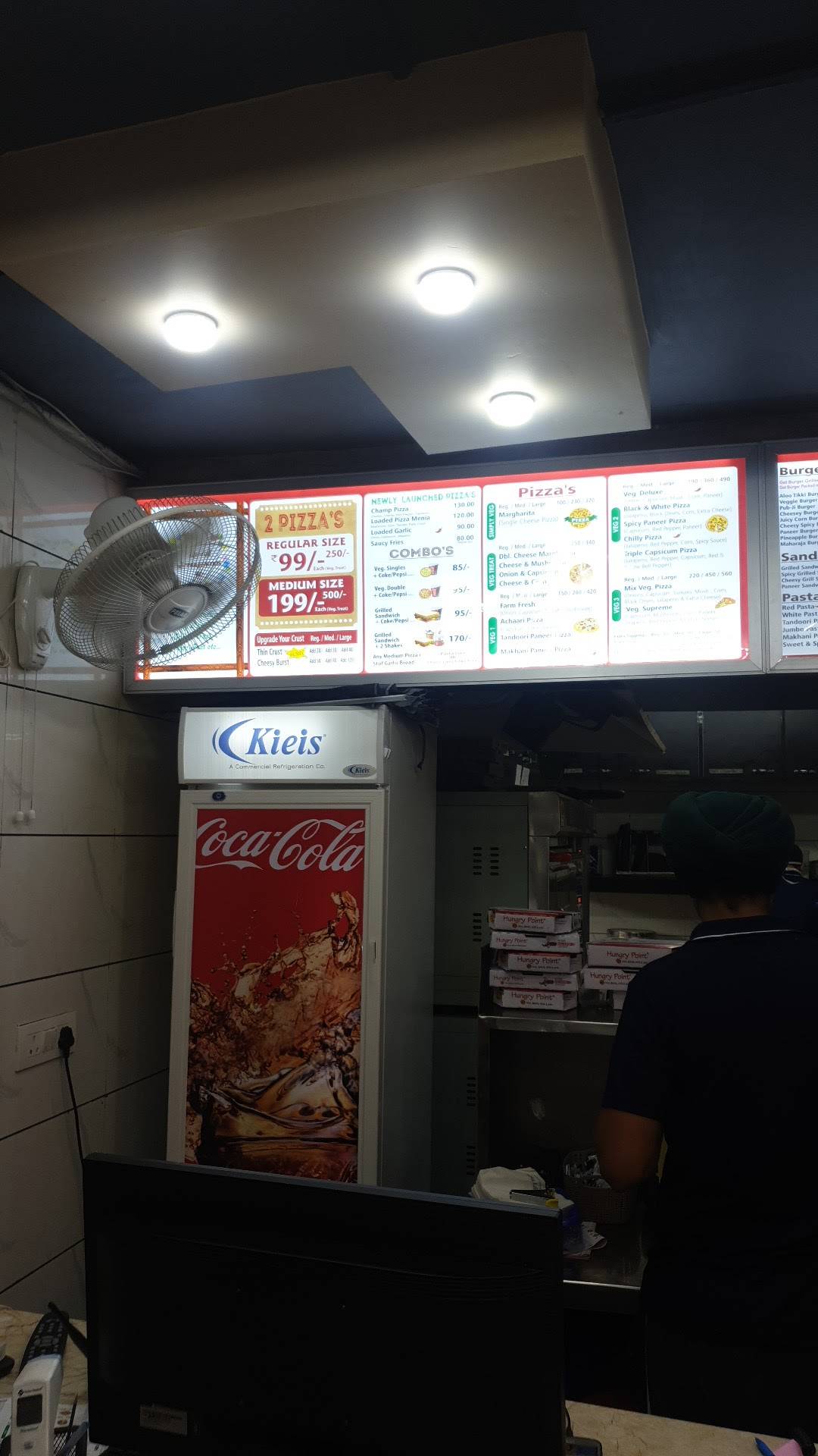 Menu at Hungry Point, Mandi