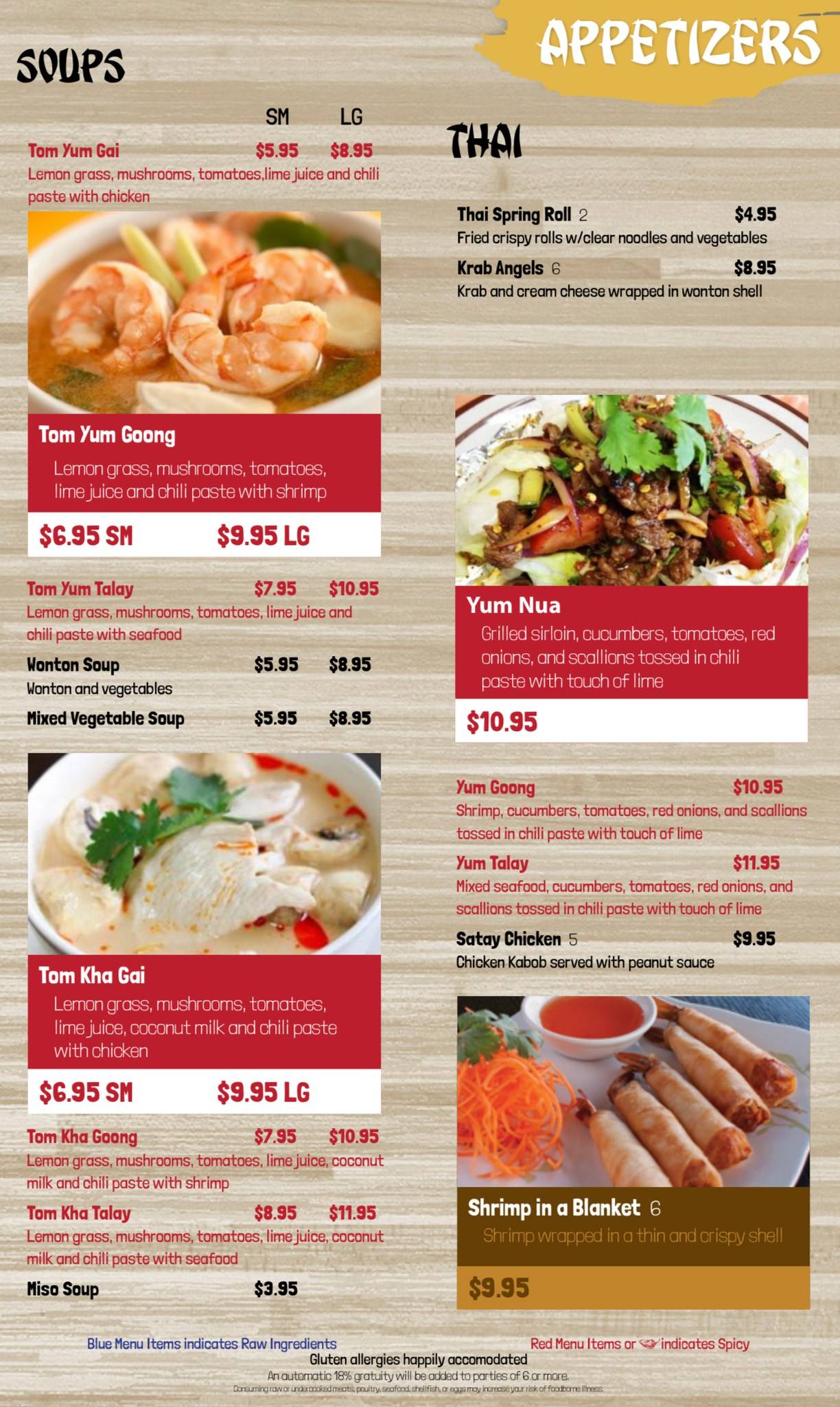 Menu at Mangetsu restaurant, Melbourne