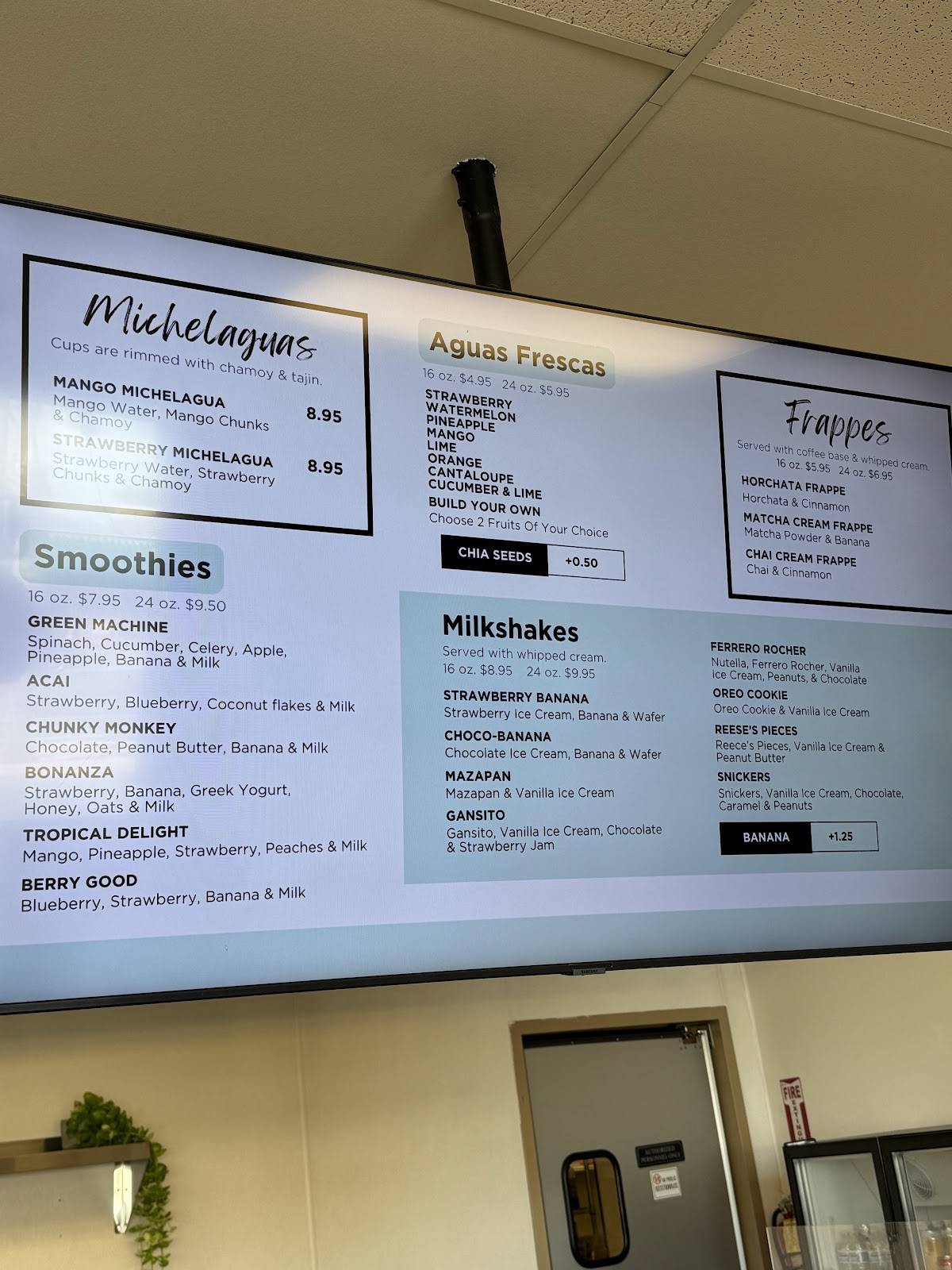 Menu at Mango Mania Frutas & More restaurant, Imperial Beach