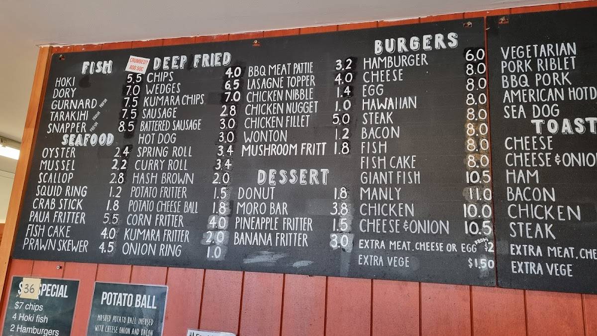 Menu at Manly Takeaways & Sun View Chinese restaurant, Whangaparaoa