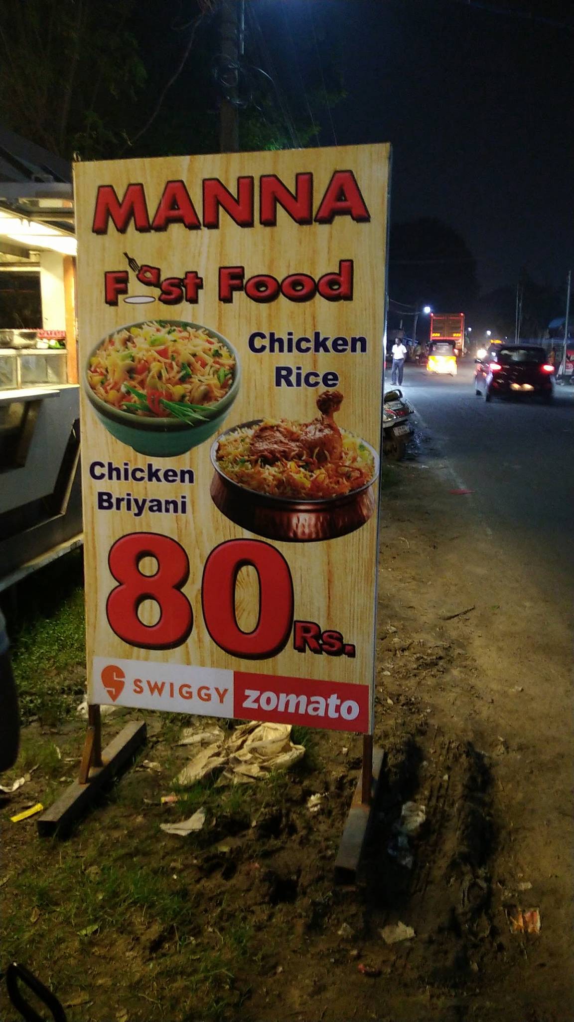 Menu at Manna fast food, Chennai, X4V7+7GF