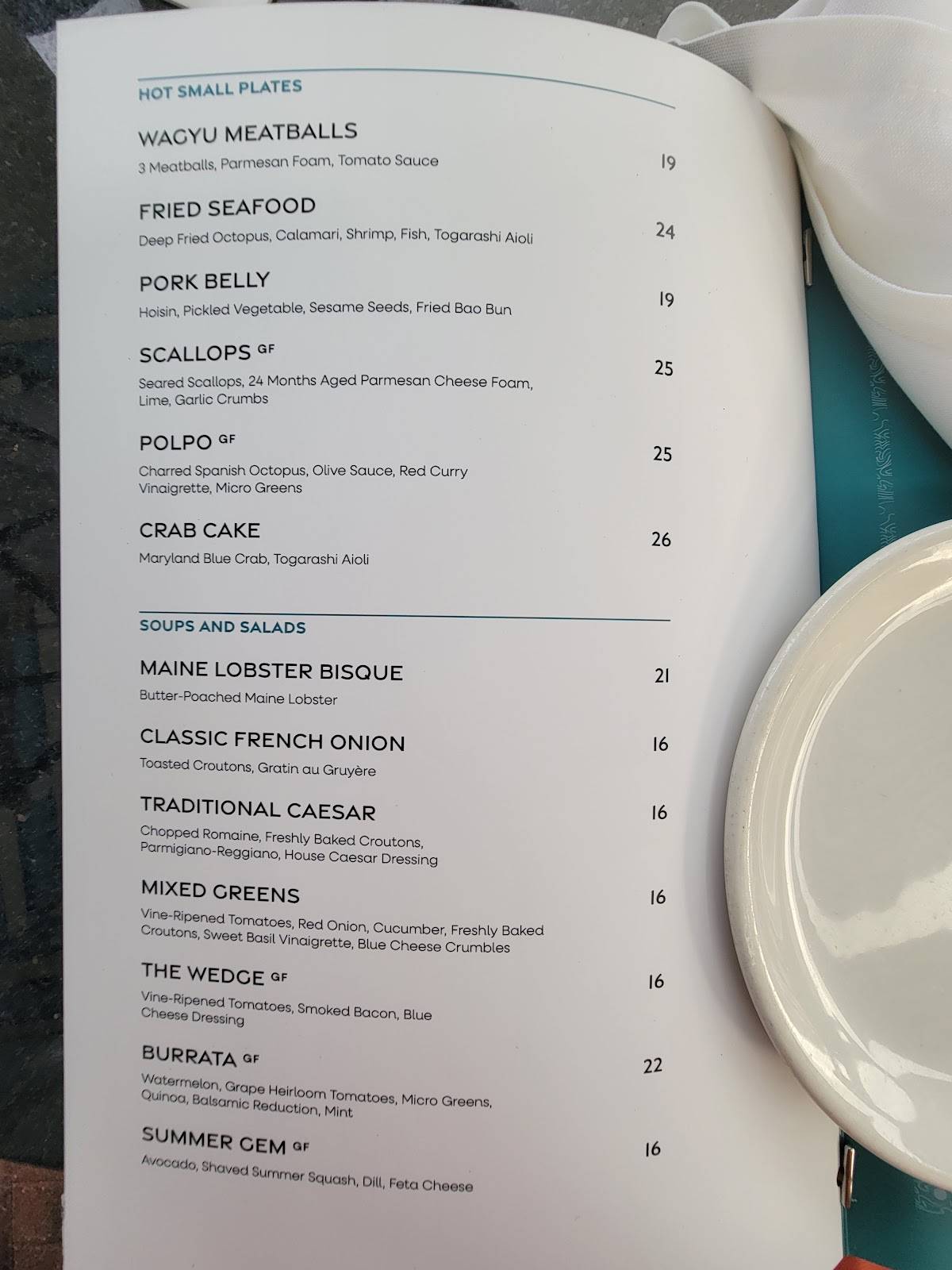 Menu at Marco Prime Steak & Seafood Restaurant, Marco Island