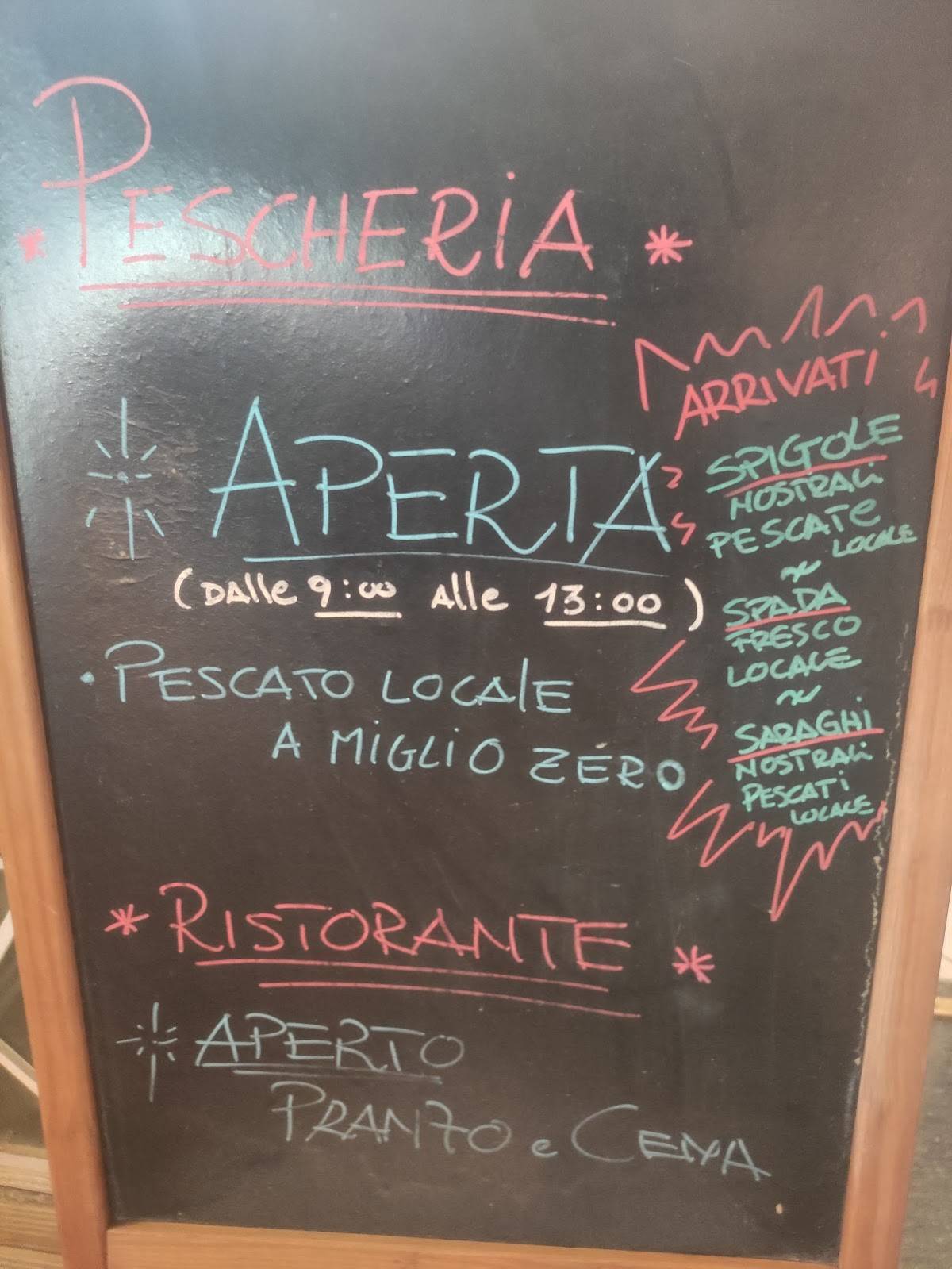 Menu da Mare Mosso ristorante, Marina di Castagneto Carducci