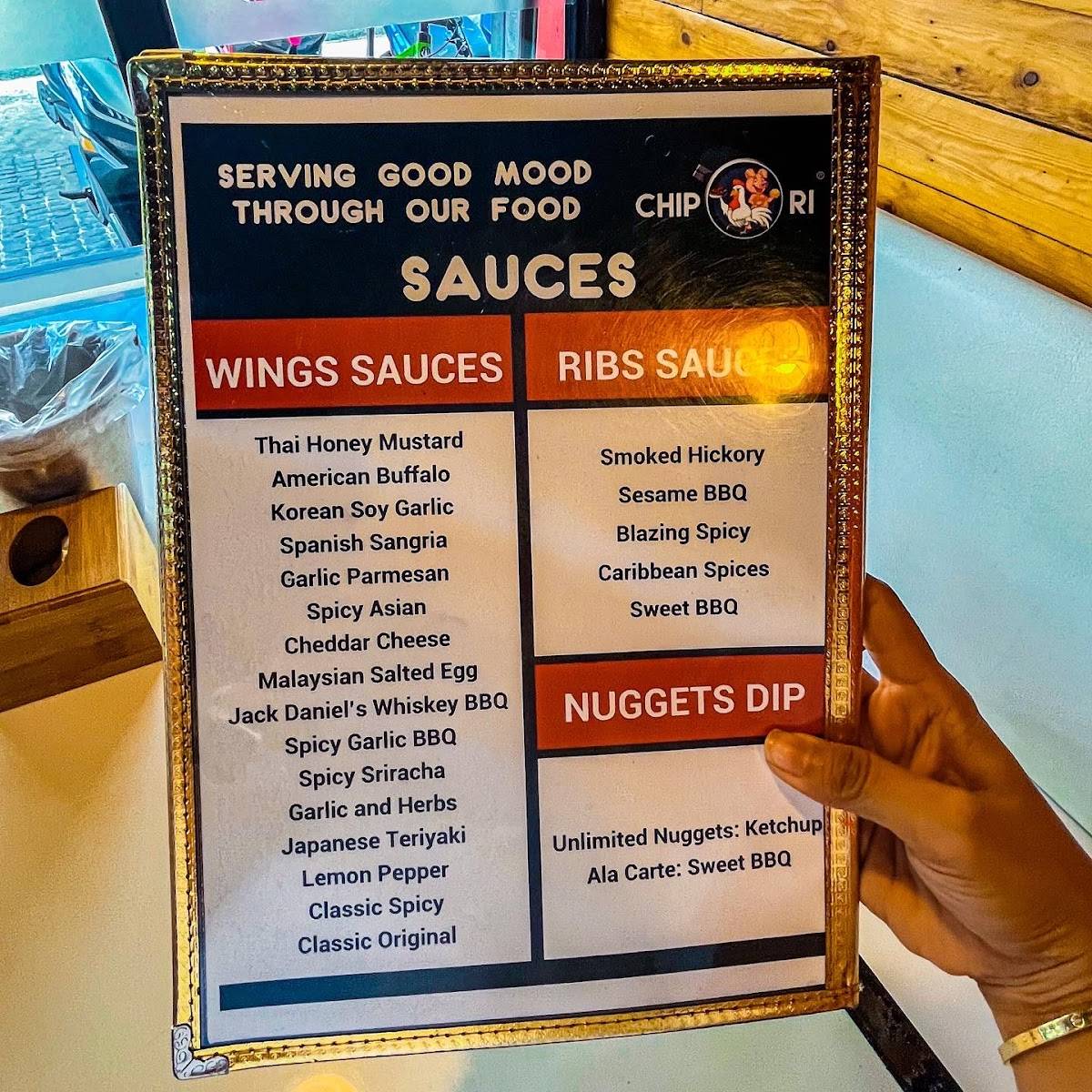 Menu at Chipori Marikina (Main Branch) restaurant, Marikina