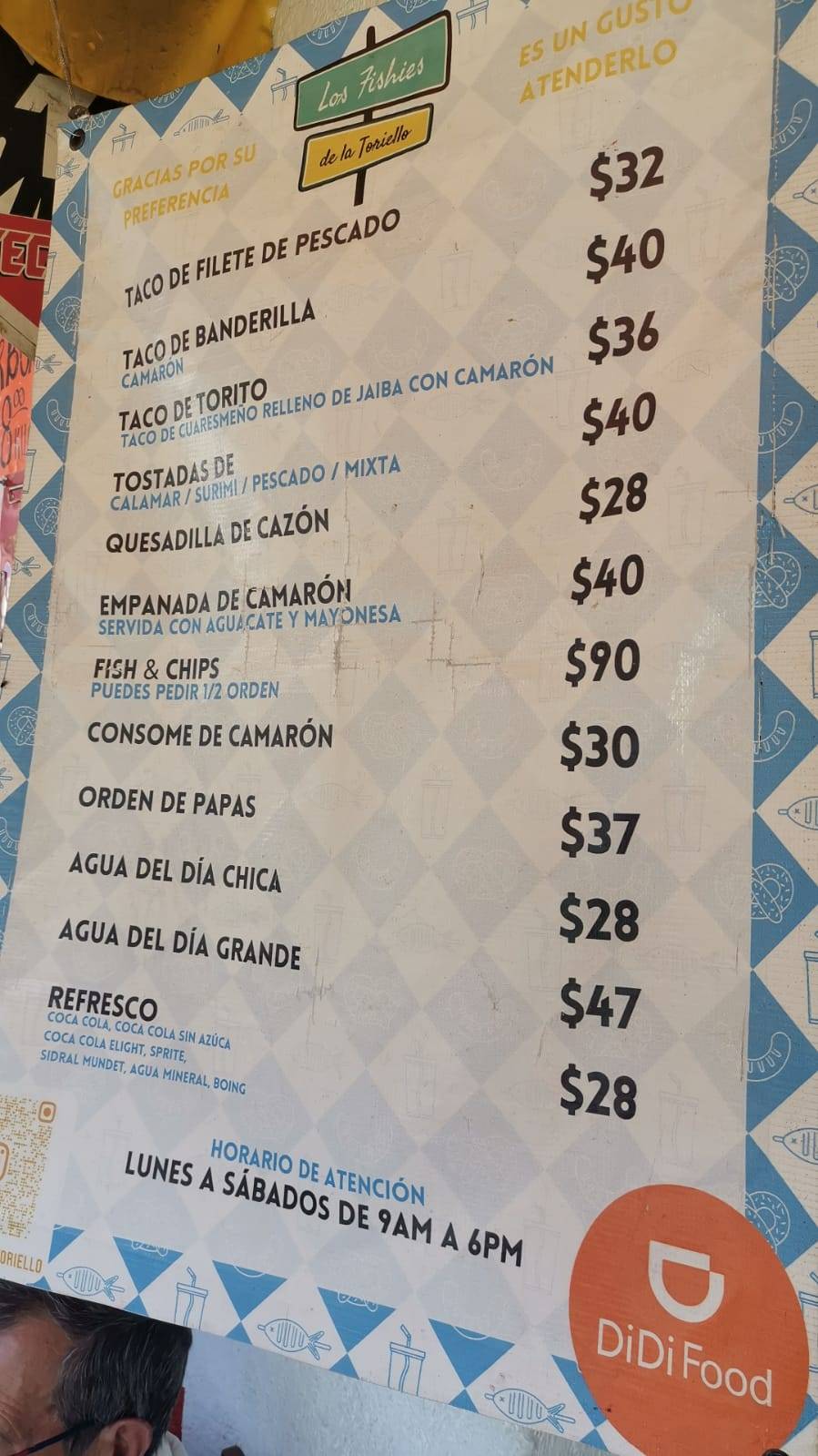 Carta del restaurante Mariscos El Pacifico, Ciudad del México, Calle ...