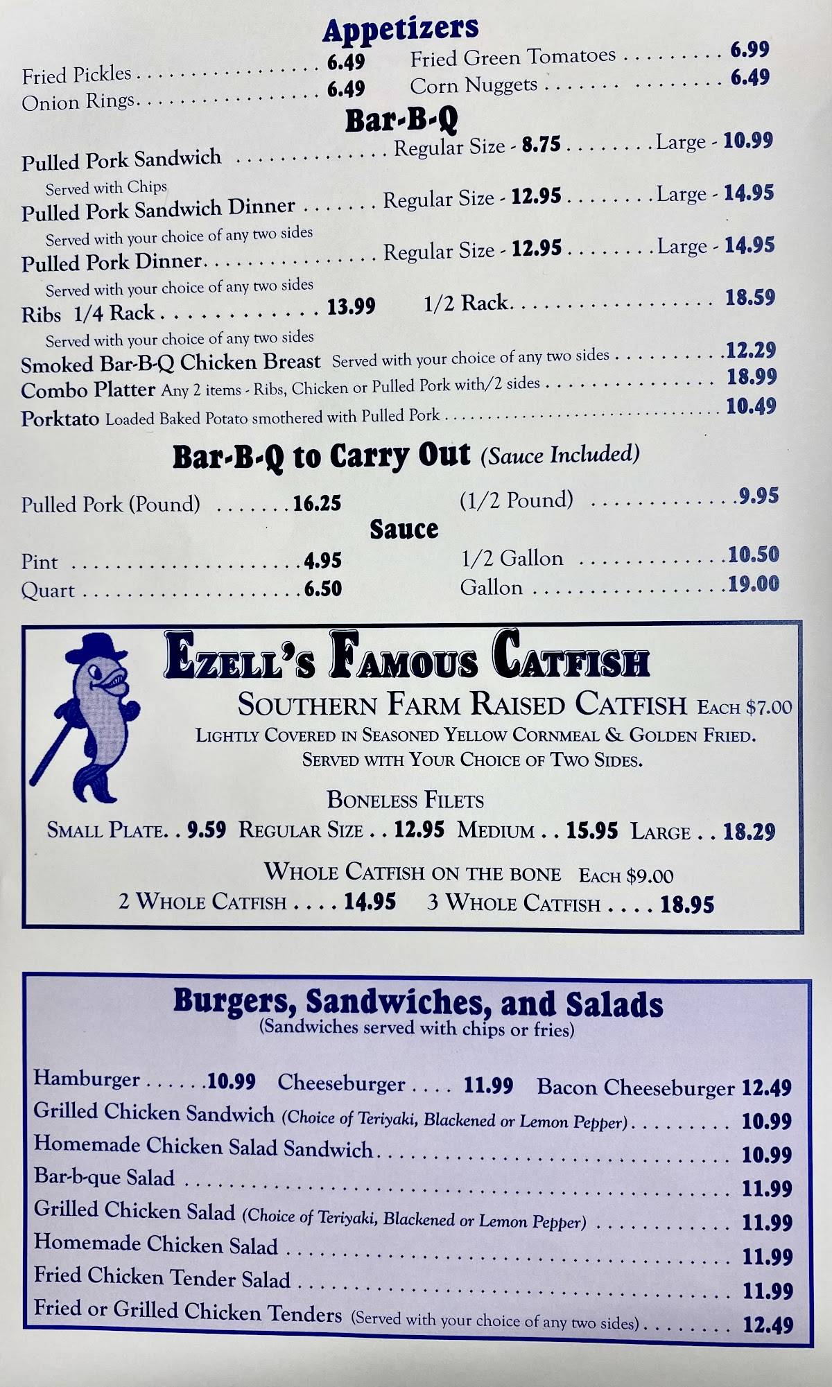 Menu at Mary's Kitchen restaurant, Fort Walton Beach, 99 Eglin Pkwy NE