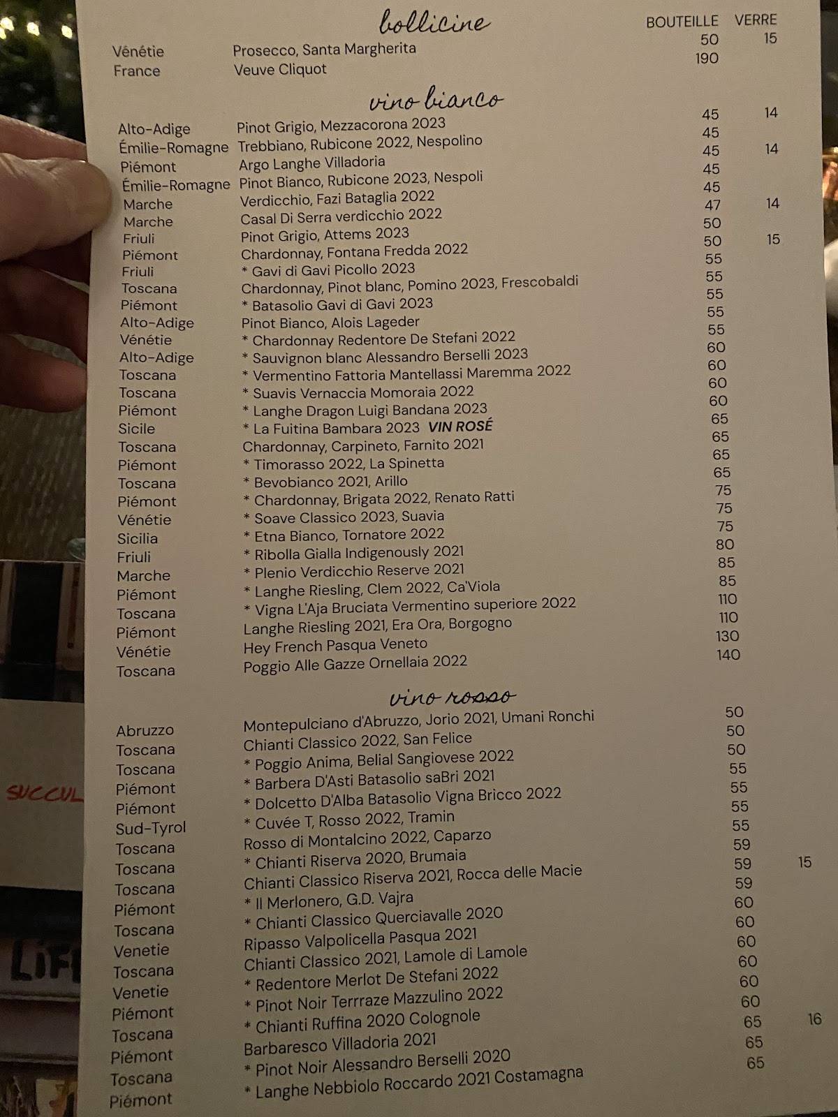 Menu au Matto - Sainte-Foy restaurant, Québec, 850 Av. Myrand