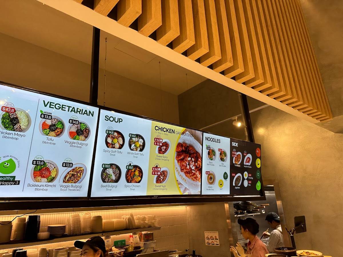 Menu at PAIK'S BIBIM KOREAN RESTAURANT, Melbourne