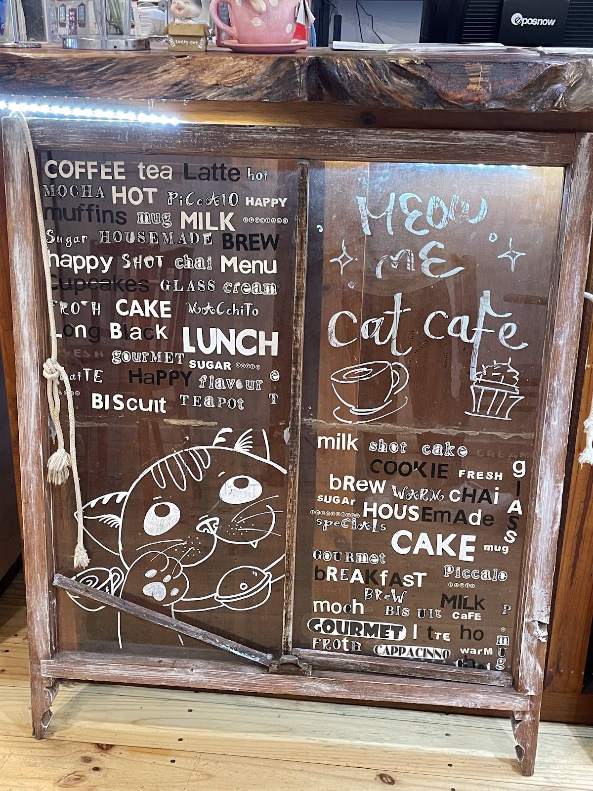 Menu at MeowMe Cat Cafe, Parkside