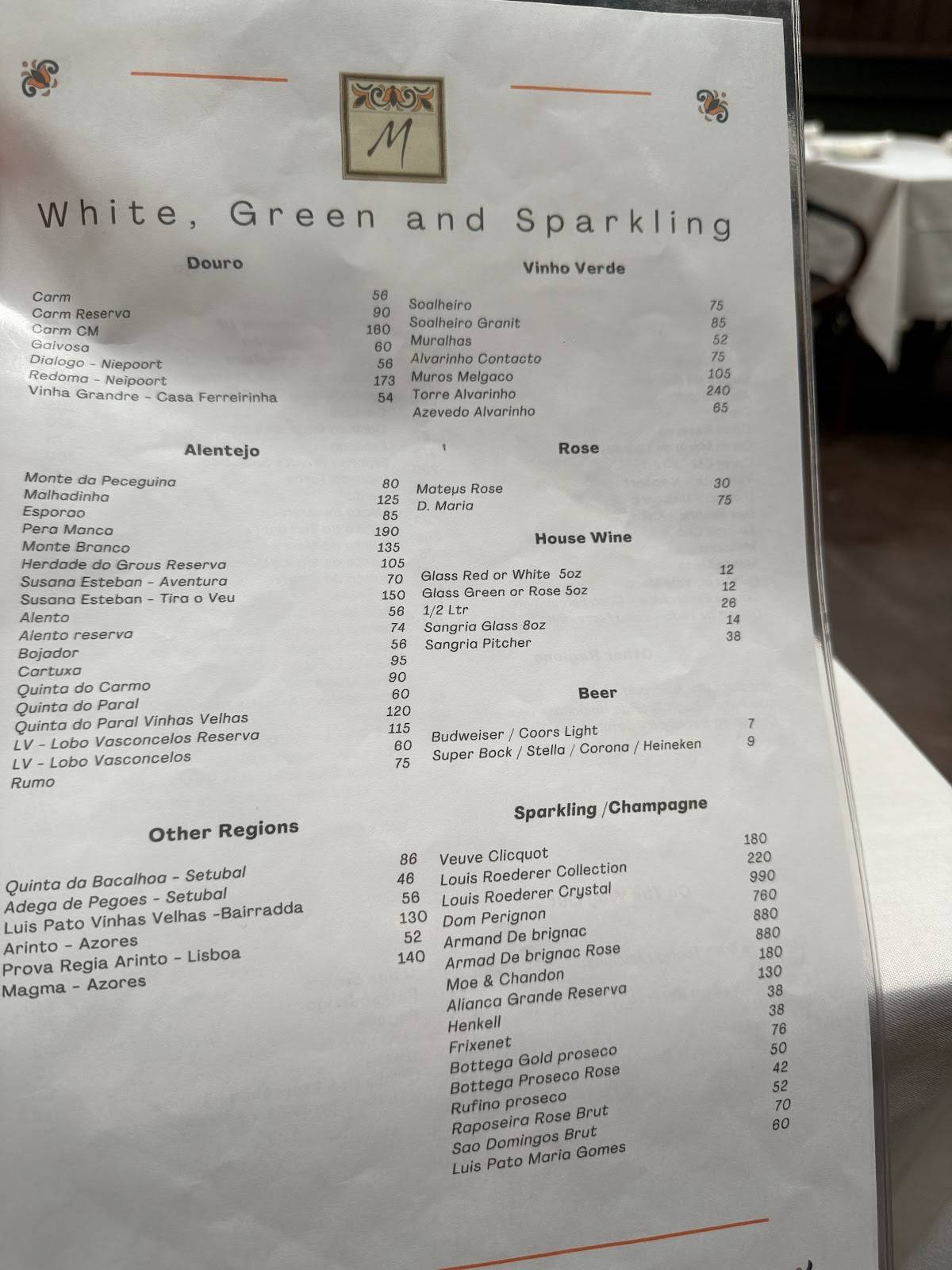 Menu at Mercado Restaurant, Toronto
