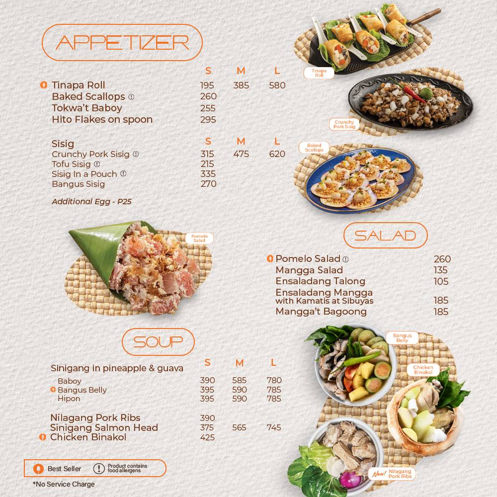 Menu at Mesa - SM City San Lazaro restaurant, Manila, JX9P+397