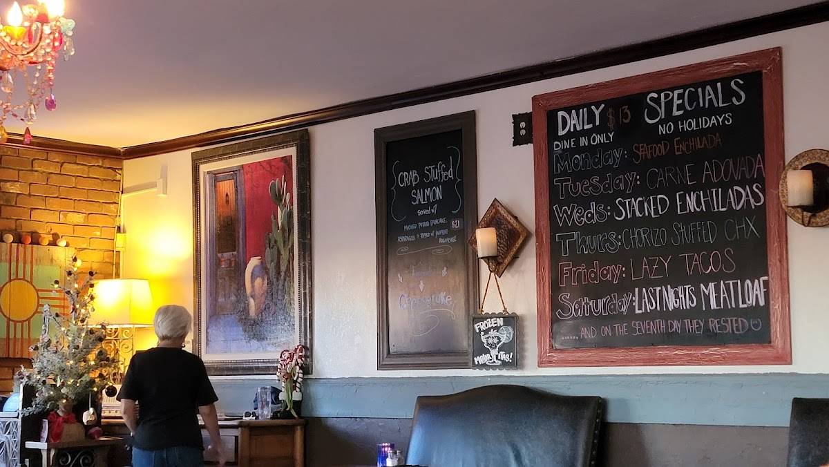 Menu at The Original Blue Adobe Grille pub & bar, Mesa