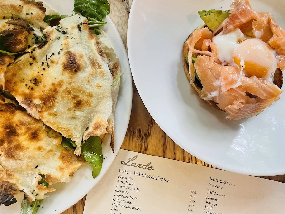Menu at Lardo cafeteria, Mexico City, Agustín Melgar 6