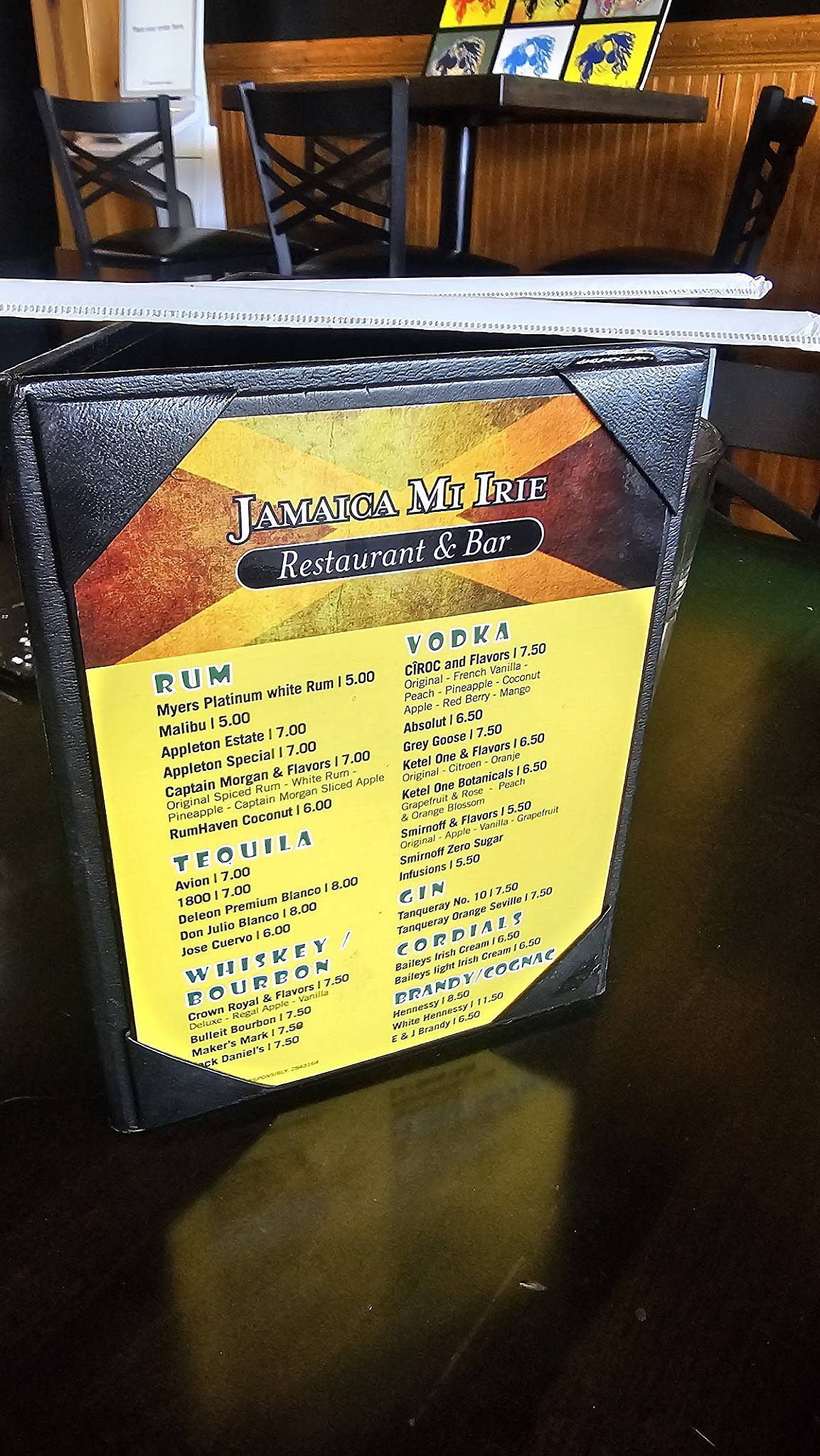 Menu at Mi Irie restaurant, Greenville, Woodruff Rd Suite R