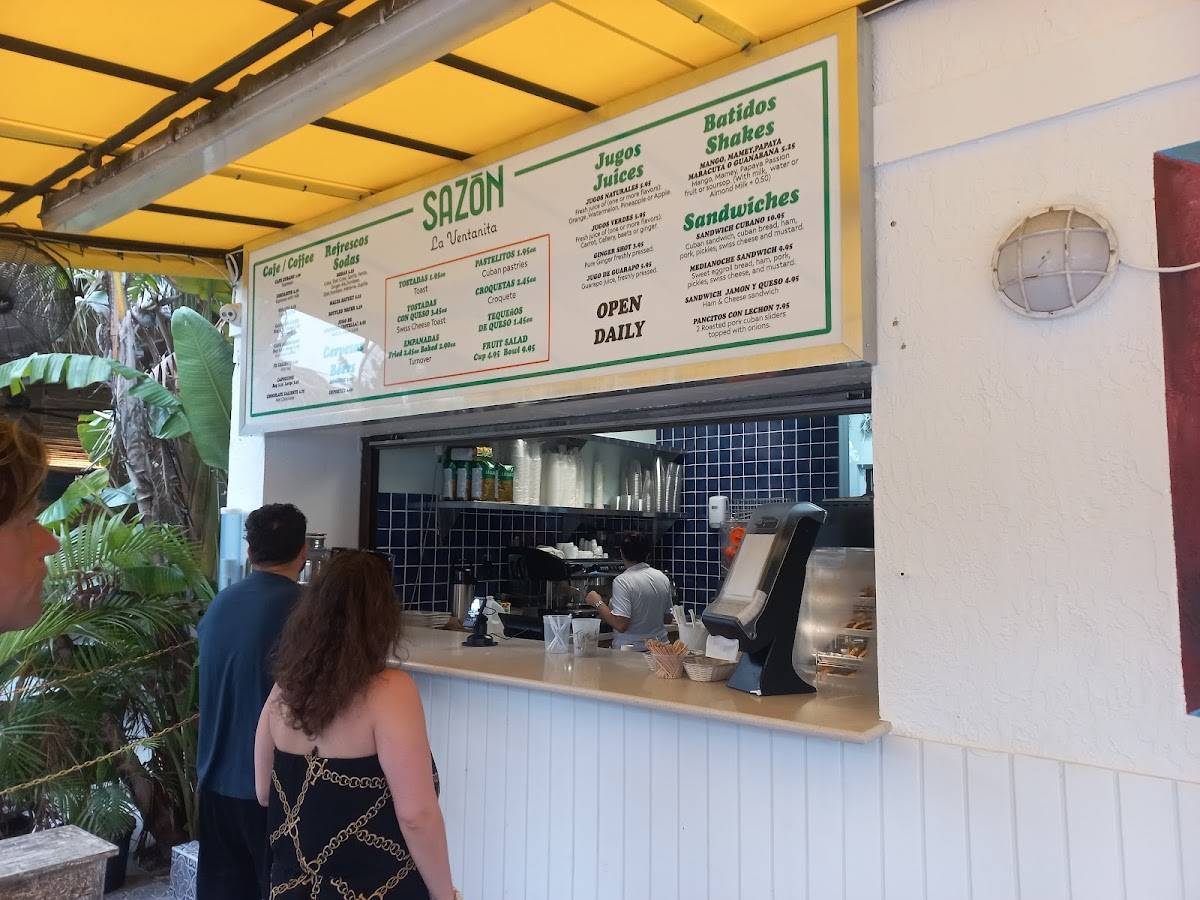Menu at Sazon Cubano pub & bar, Miami Beach, Collins Ave