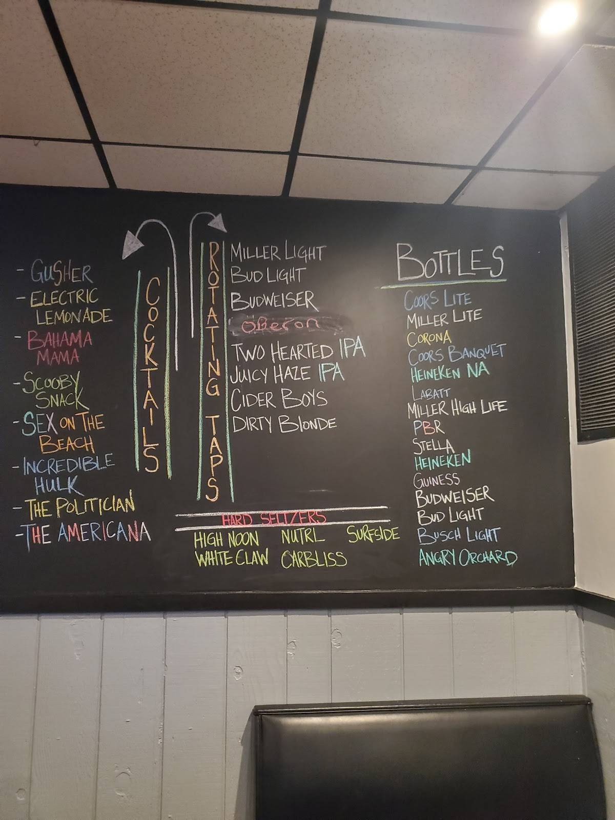Menu at Miller's Time-Out restaurant, Battle Creek