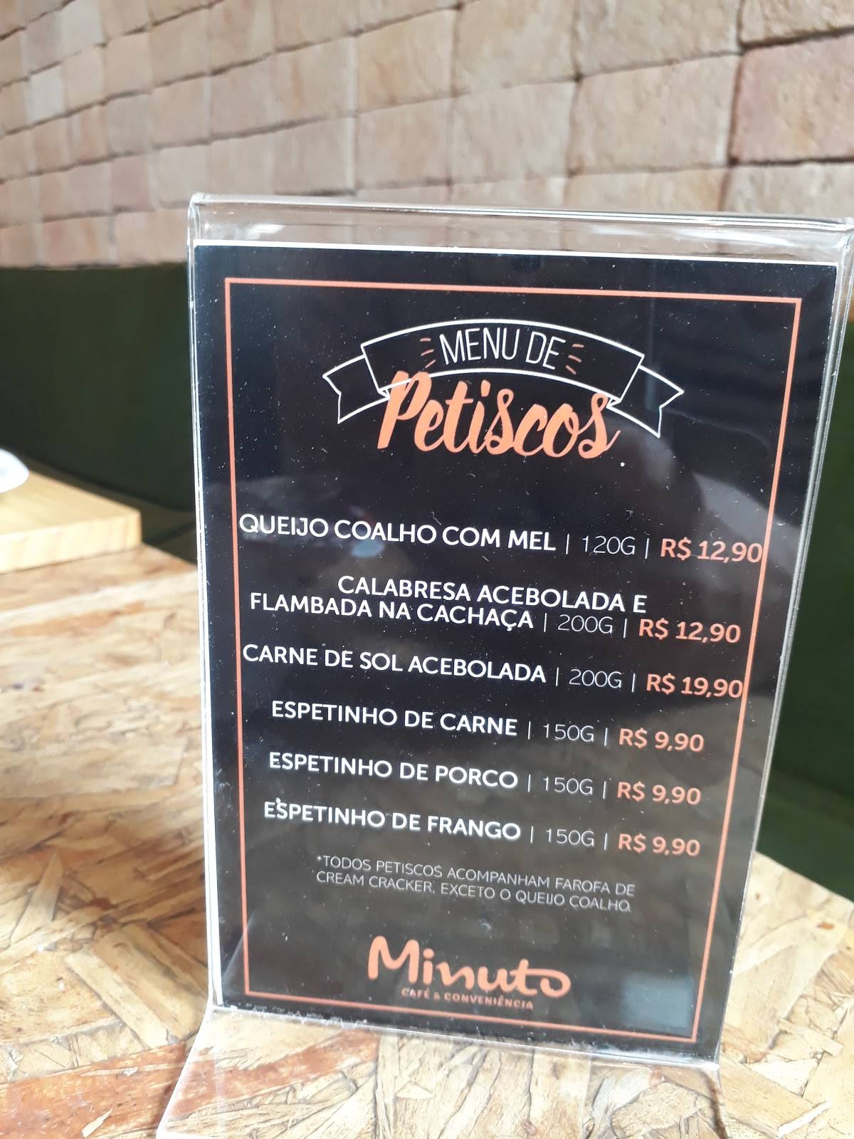 Menu em Minuto Café e Conveniência, Fortaleza