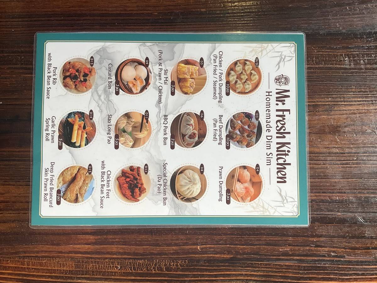 Menu at Mister Fresh Kitchen restaurant, Endeavour Hills