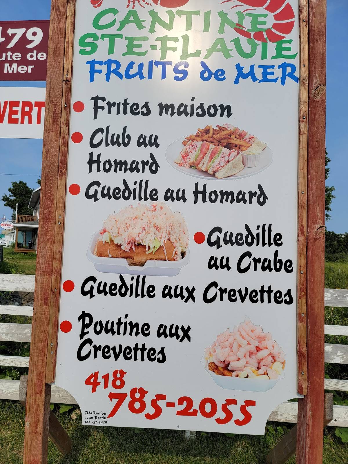 Menu au Cantine Ste-Flavie restaurant, Mont-Joli