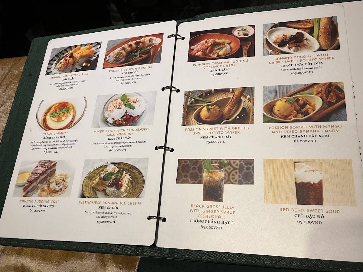 Menu at Morning Glory Original restaurant, Hoi An