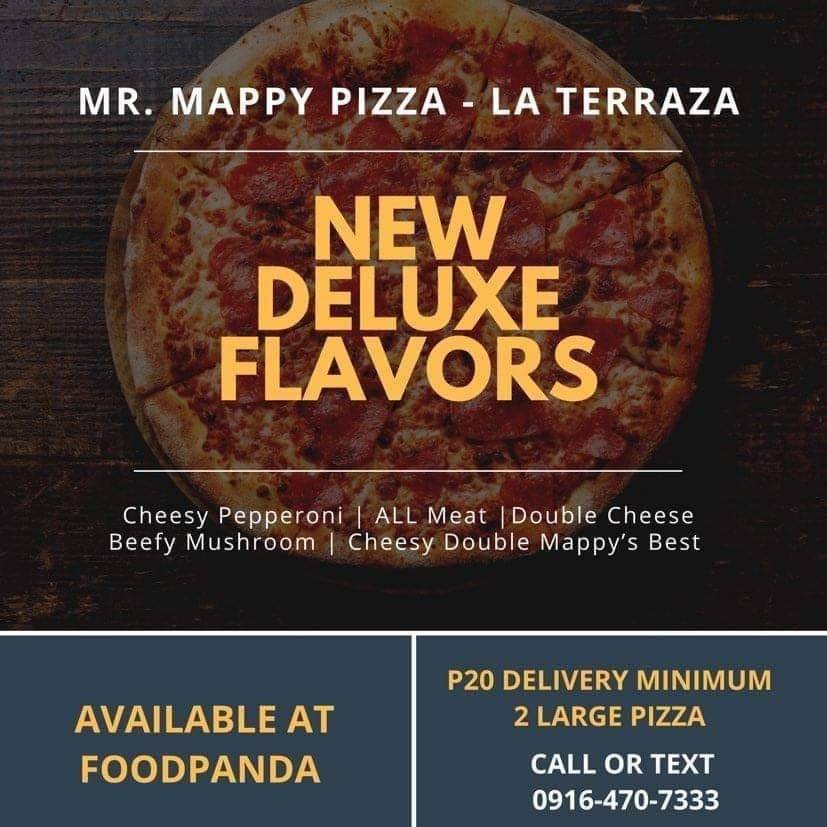 Carta de pizzería Mr. Mappy Pizza - Bucandala, Imus