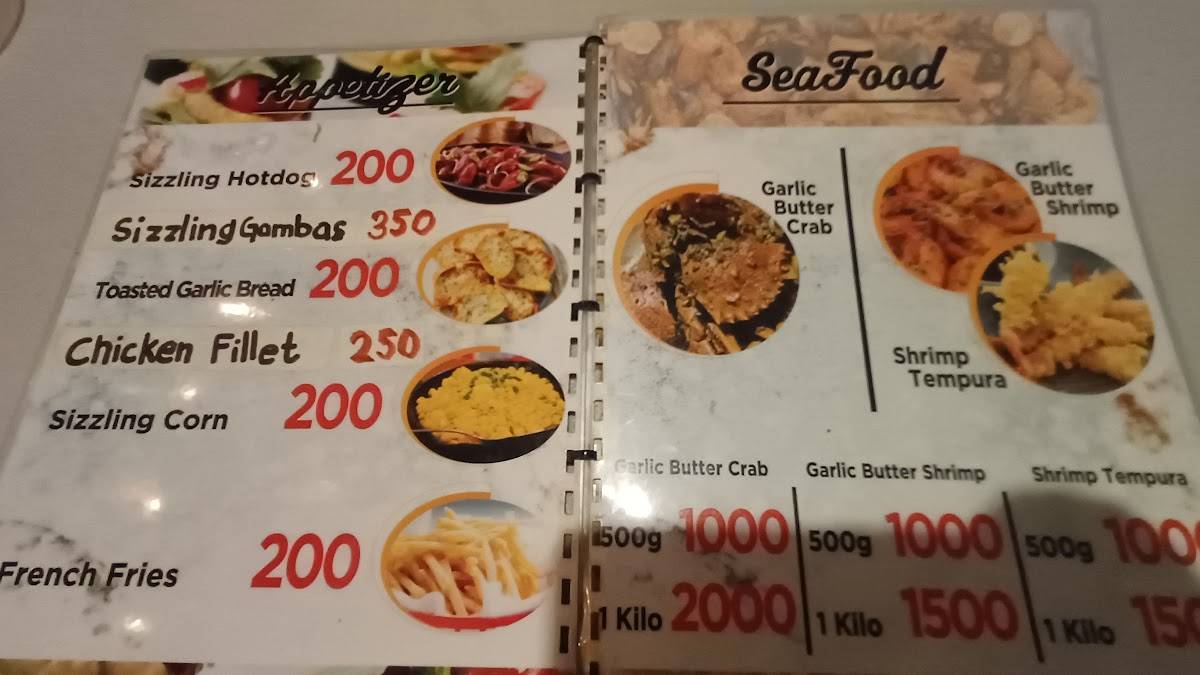 Menu at Mr. So filipino korean restaurant, Angeles
