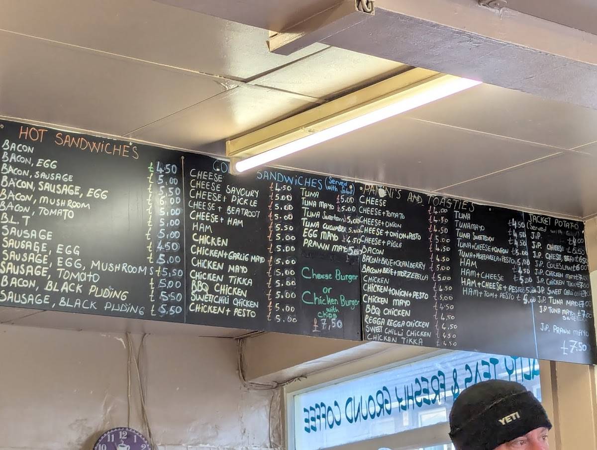 Menu at Mrs Greedy's cafe, York