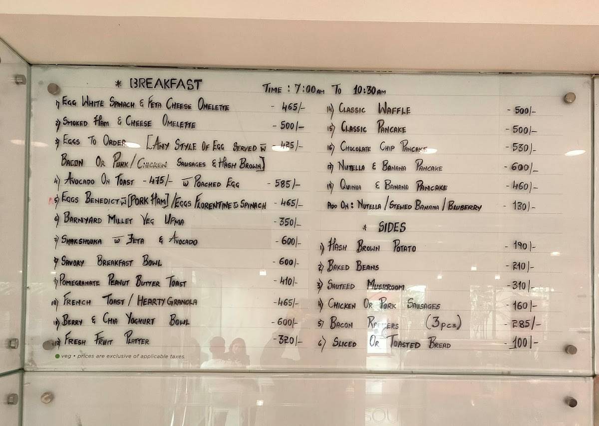 Menu at Eat Around the Corner, Mumbai, 24th