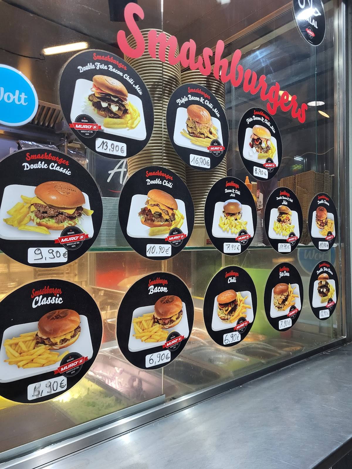 Menu at Muro's Smash Burger & Hot Dog pub & bar, Vienna
