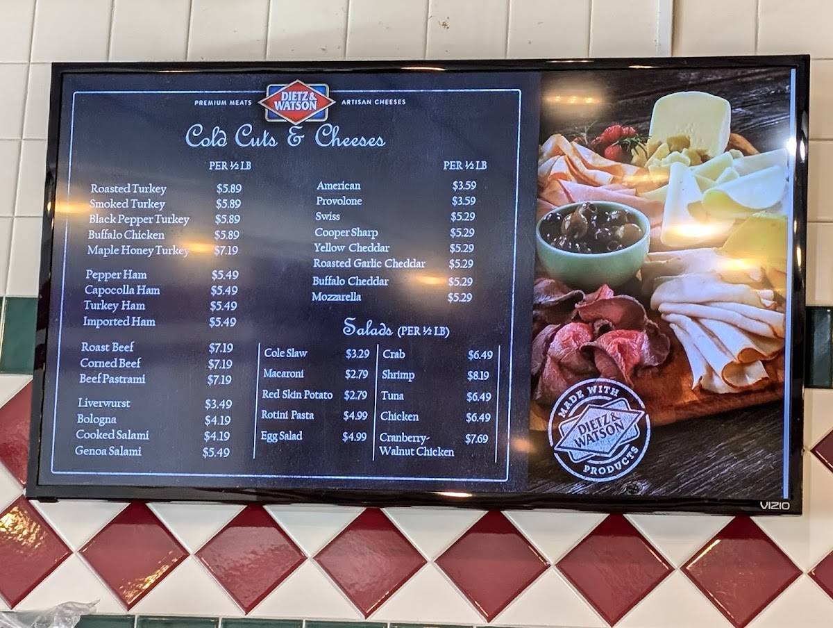 Menu at Museum Deli restaurant, Philadelphia, 333 Spring Garden St
