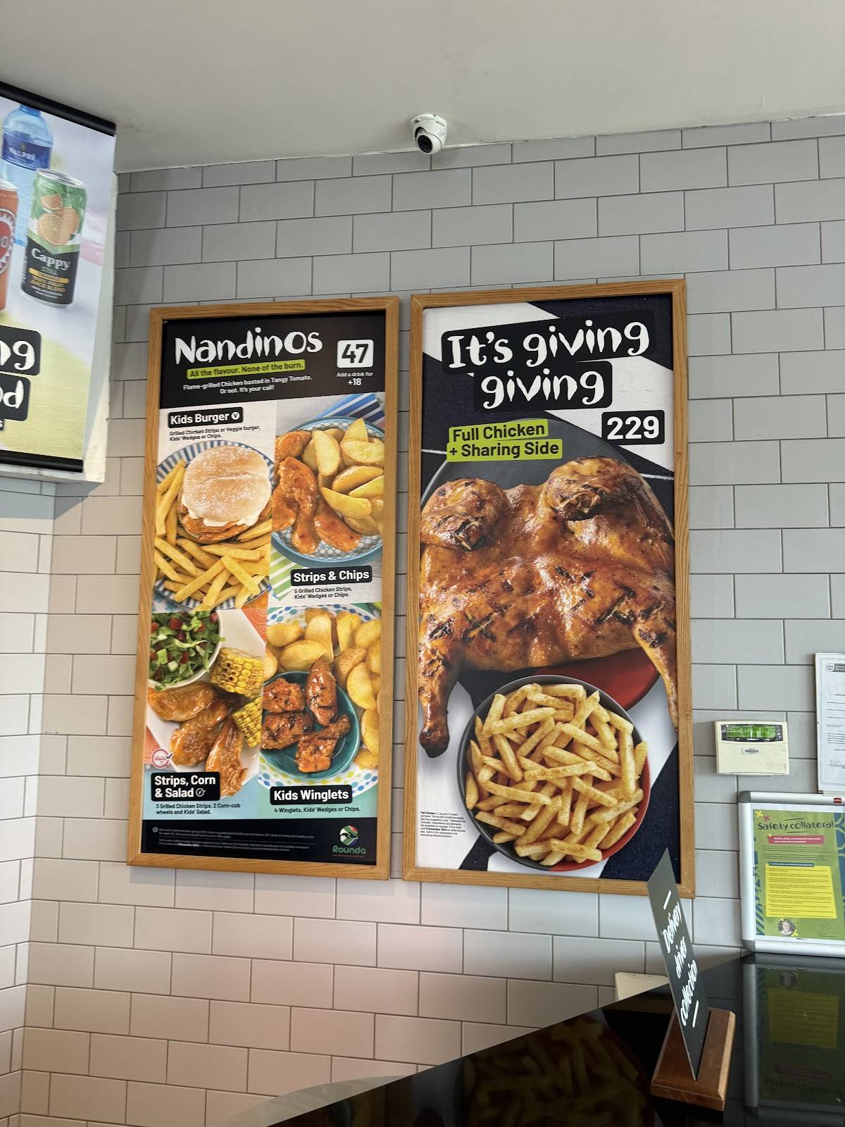 Menu at Nando's Brackenfell Drive Thru restaurant, Cape Town, Old Paarl ...