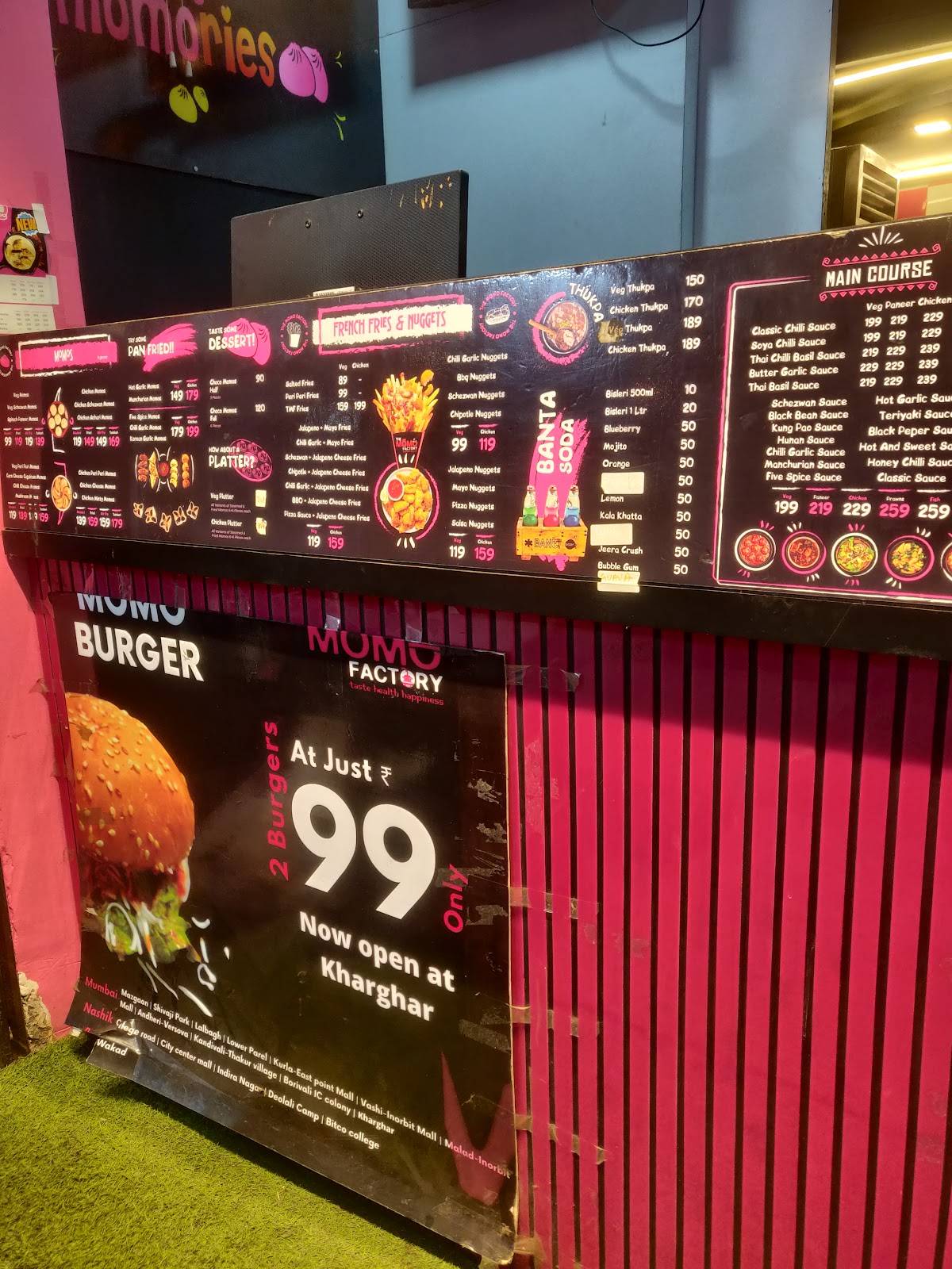 Menu at The Momo Factory, Navi Mumbai, Shop No.23