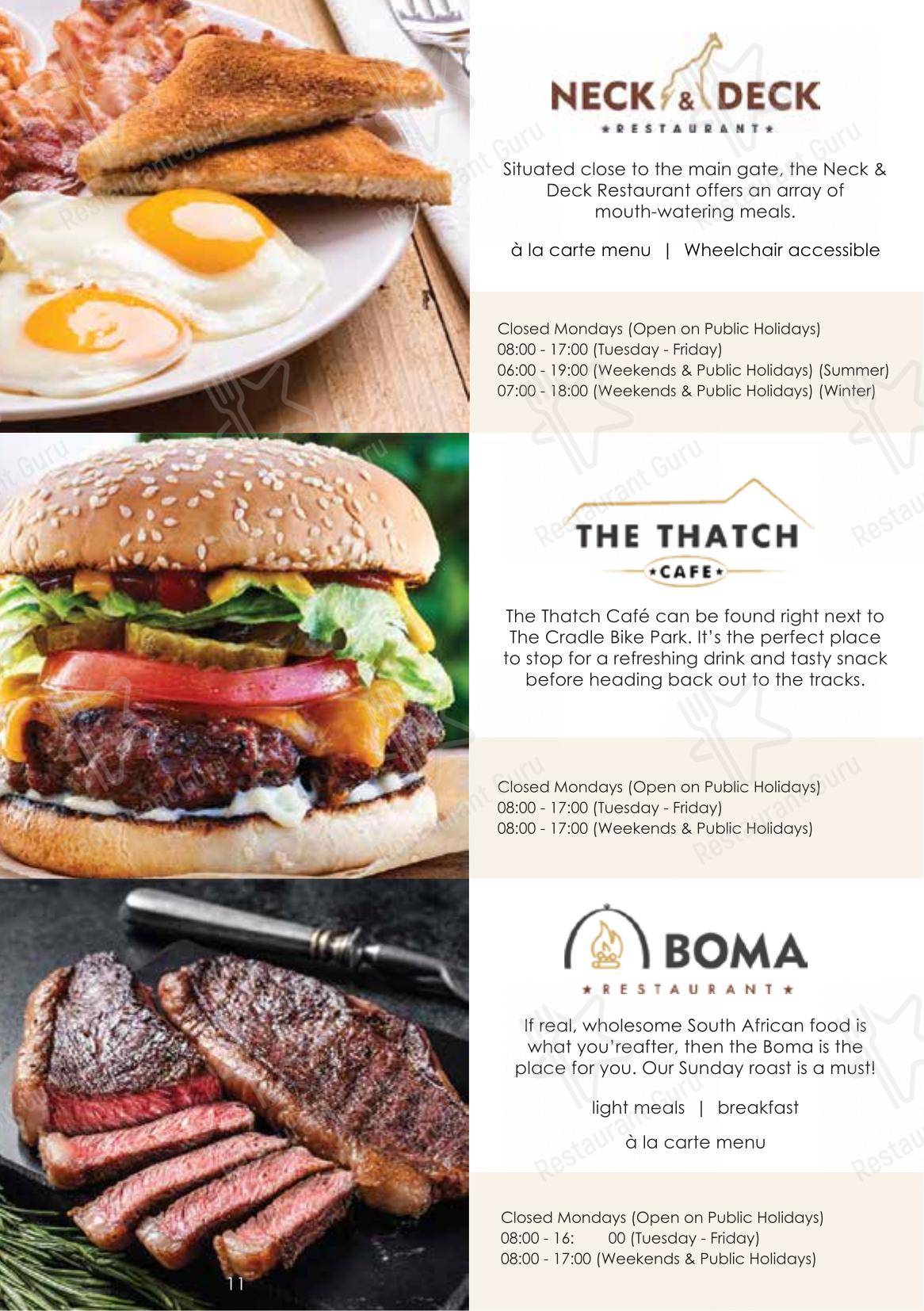 Menu at Neck & Deck Restaurant, Krugersdorp