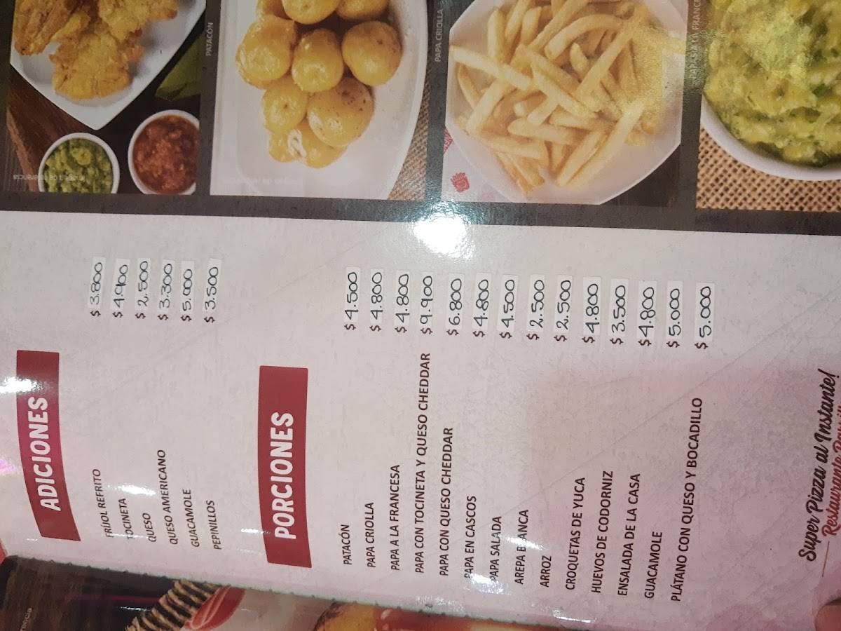 Carta del restaurante Nene's Pizza, Bogotá