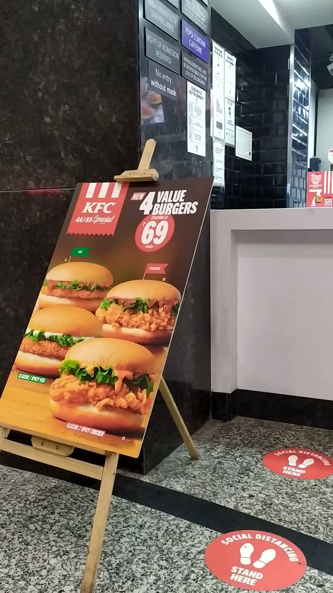 Menu at KFC, Delhi, gourmet hub